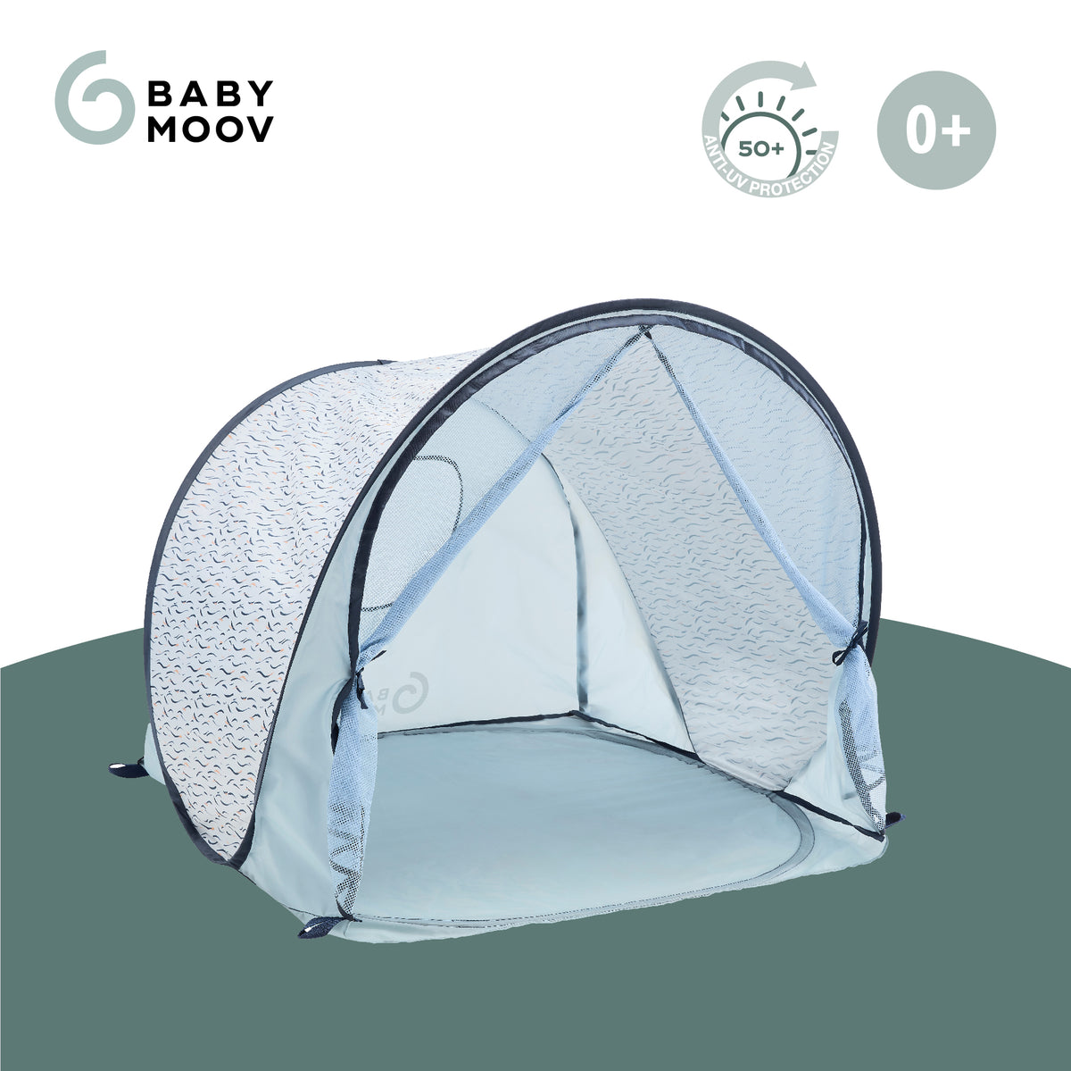 Anti-UV Baby Play Tent SPF 50+ Protection Blue Waves I Babymoov ...